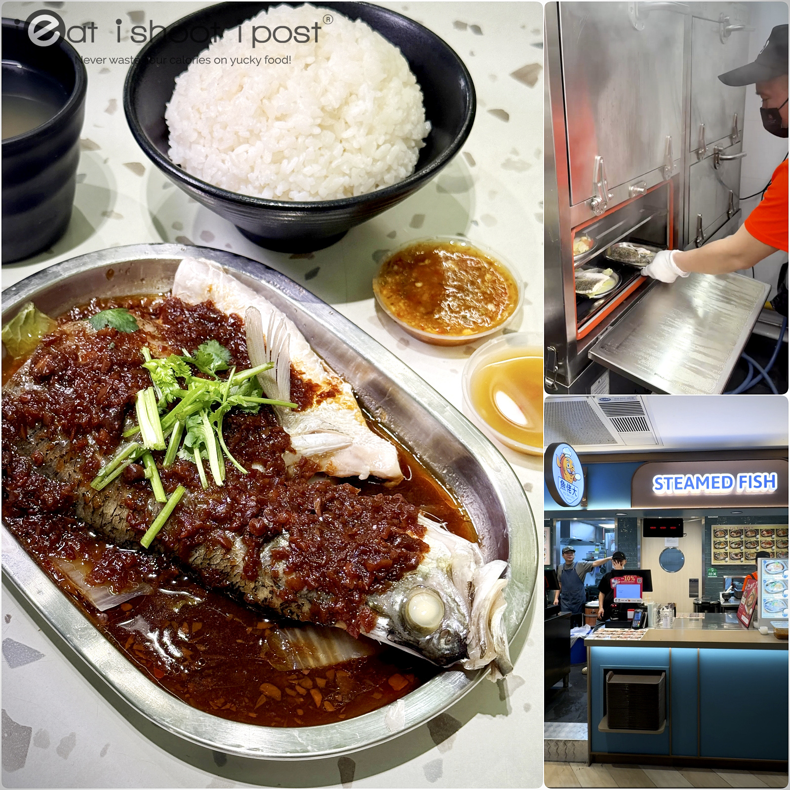 Collage - Yu Dai Lou Steamed Fish - ieatishootipost